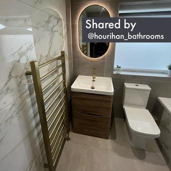 Torrano™ Gold Tile (30cm x 60cm) | Topps Tiles