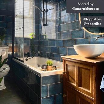Catania™ Blue Tile | Topps Tiles