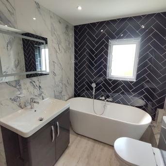 Torrano™ Blue Tile (60cm x 30cm) | Topps Tiles