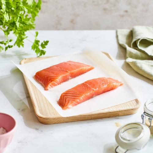 Scottish Salmon Fillets, Pack of 2 (260g) | Field & Flower Fishmonger