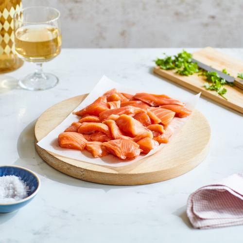Diced Scottish Salmon (300g) | Field & Flower Fishmonger