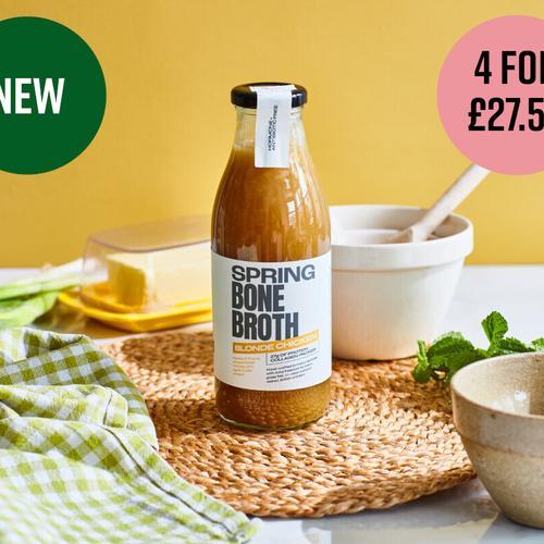 SPRING Bone Broth - Blonde Chicken (500g) | Field & Flower Deli