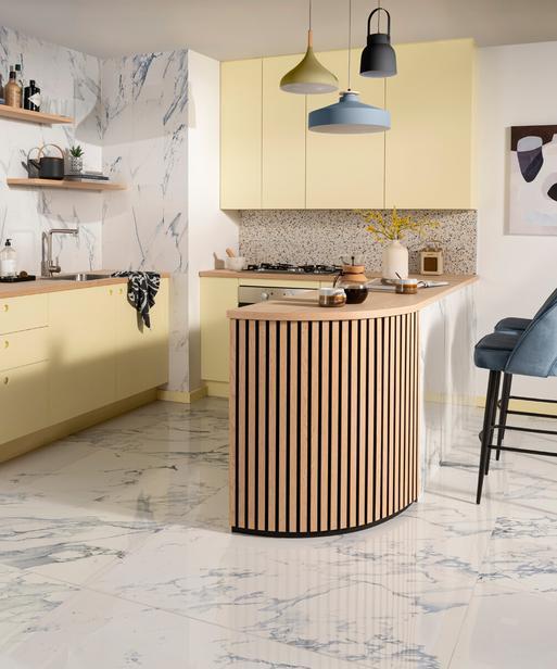 Torrano™ Blue Tile (60cm x 120cm) | Topps Tiles