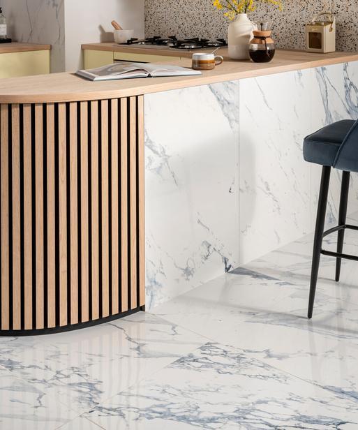 Torrano™ Blue Tile (60cm x 120cm) | Topps Tiles