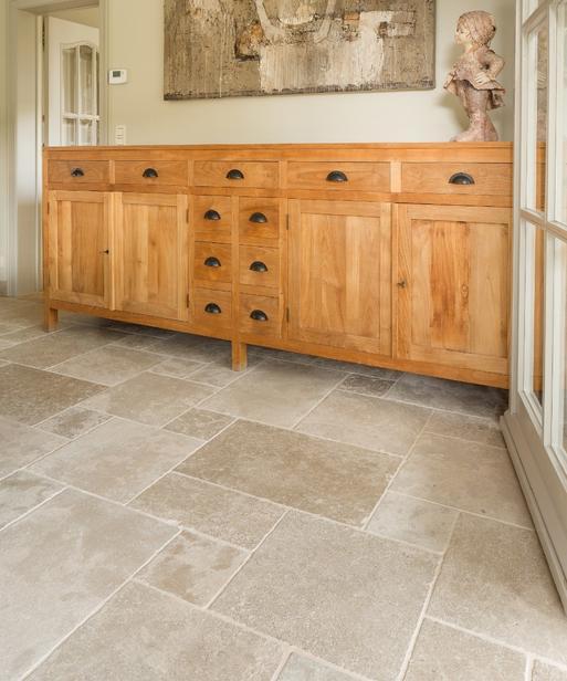 Amazone™ Beige Modular Tumbled Tile | Topps Tiles