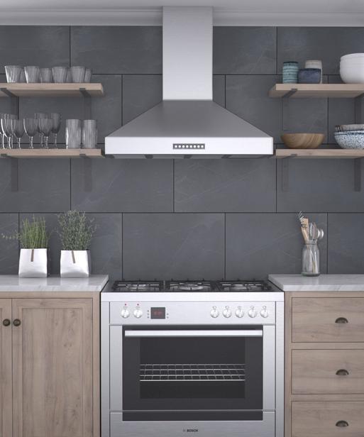 Piscola™ Black Slate Tile (40cm x 60cm) | Topps Tiles