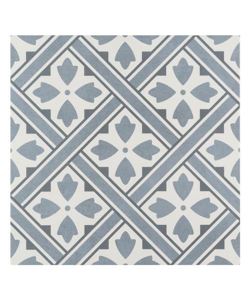Fleur Blue Tile | Topps Tiles