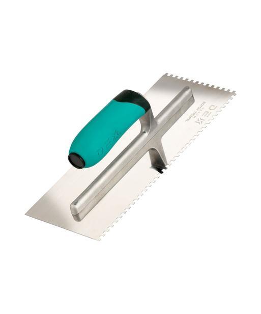 DEX Stainless Steel 4x4mm Notch Trowel | Topps Tiles