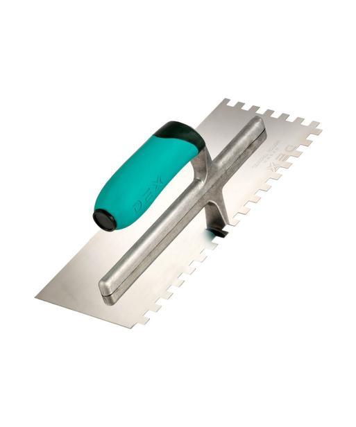 DEX Stainless Steel 8x8mm Notch Trowel | Topps Tiles