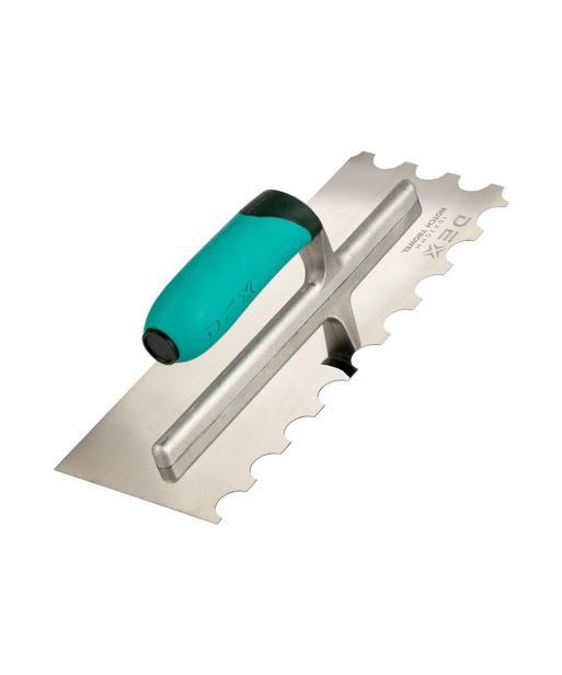DEX Stainless Steel 10x20mm Notch Trowel | Topps Tiles