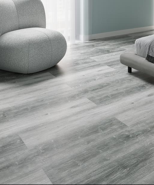 Pronto™ Carson Grey Luxury Vinyl Tile | Topps Tiles
