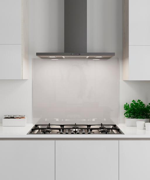 Petrol Blue/Warm Grey Reversible Aluminium Splashback (75cm x 90cm ...