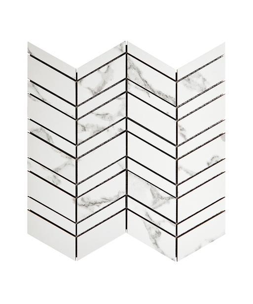 Torrano™ Calacatta Chevron Mosaic Tile | Topps Tiles