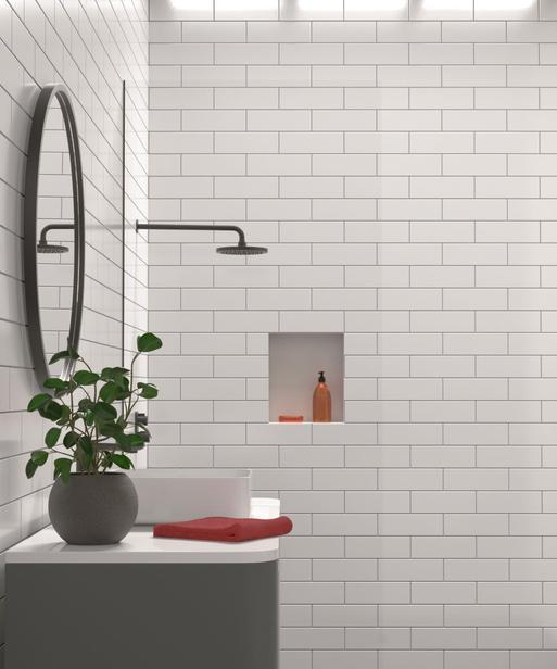 Linear White Gloss Tile | Topps Tiles