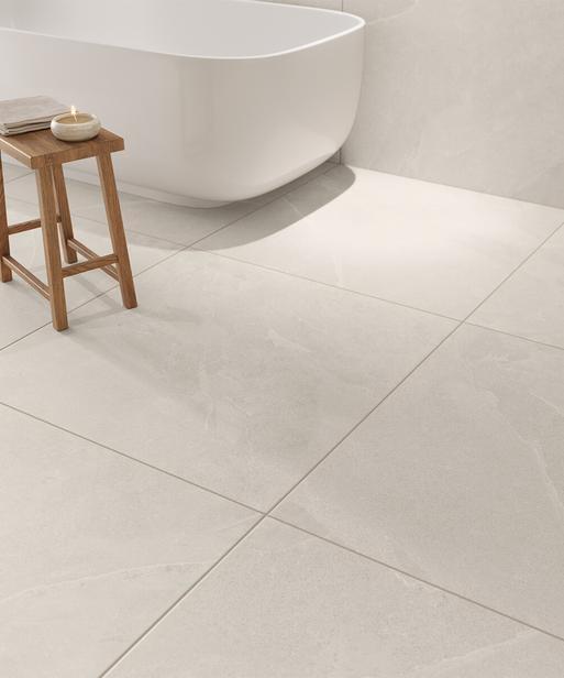Aries™ Silver Tile (80cm x 80cm) | Topps Tiles
