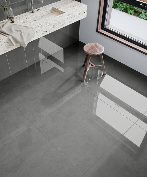 Regal® Ash Polished Tile (89.5cm x 89.5cm) | Topps Tiles