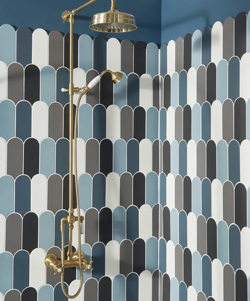 Blossom™ Steel Blue Tile | Topps Tiles