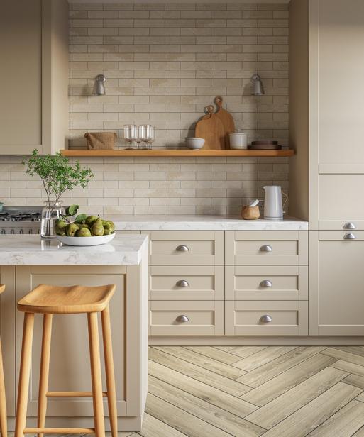 Briks™ Ivory Stone Tile (26cm x 7cm) | Topps Tiles
