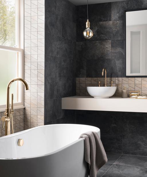 Staunton™ Graphite Tile (30.5cm x 60.5cm) | Topps Tiles