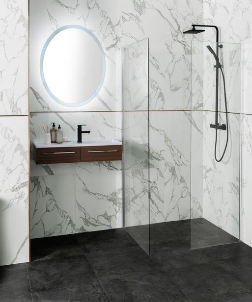 Staunton™ Graphite Tile (60.5cm x 60.5cm) | Topps Tiles