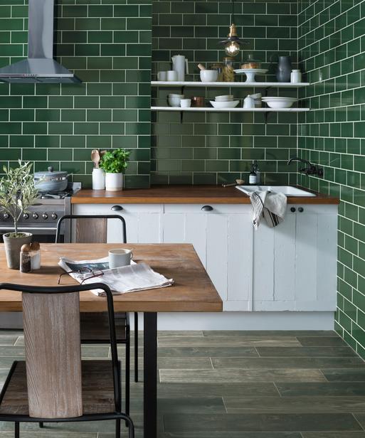 Astrea™ Fern Green Tile | Topps Tiles