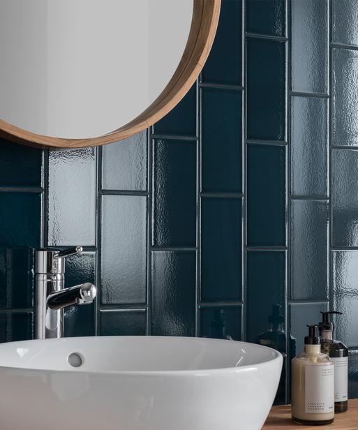 Astrea™ Ink Blue Tile | Topps Tiles