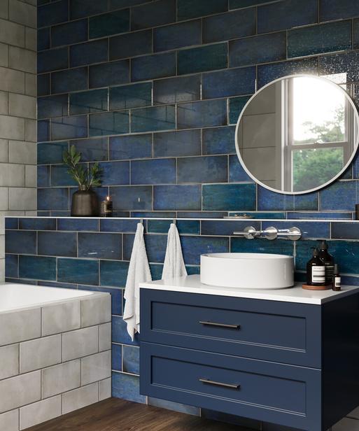 Catania™ Blue Tile | Topps Tiles