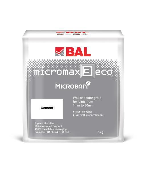 BAL Micromax3 Eco Grout Cement 5kg | Topps Tiles