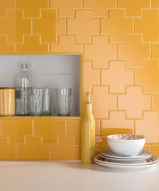 Cliq™ Mustard Tile | Topps Tiles