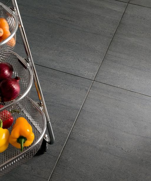 Inara™ Coal Tile (60.5cm x 60.5cm) | Topps Tiles