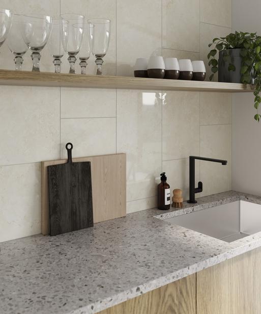 Emberton™ Ivory Tile (30cm x 60cm) | Topps Tiles