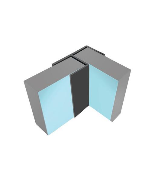 Multipanel Flush Corner Profile Brushed Brass 2.45m | Topps Tiles