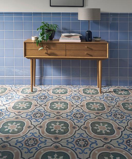 Statements Geomantic Raval Tile (45cm x 45cm) | Topps Tiles