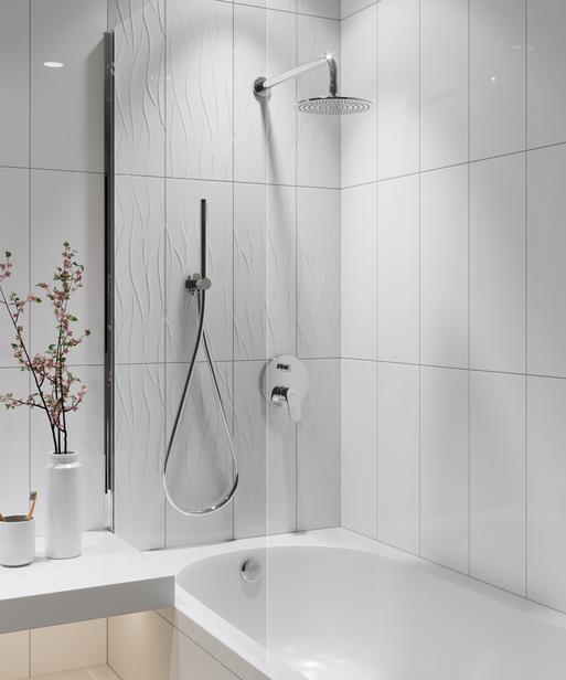Simply™ Gloss White Tile (25cm x 50cm) | Topps Tiles