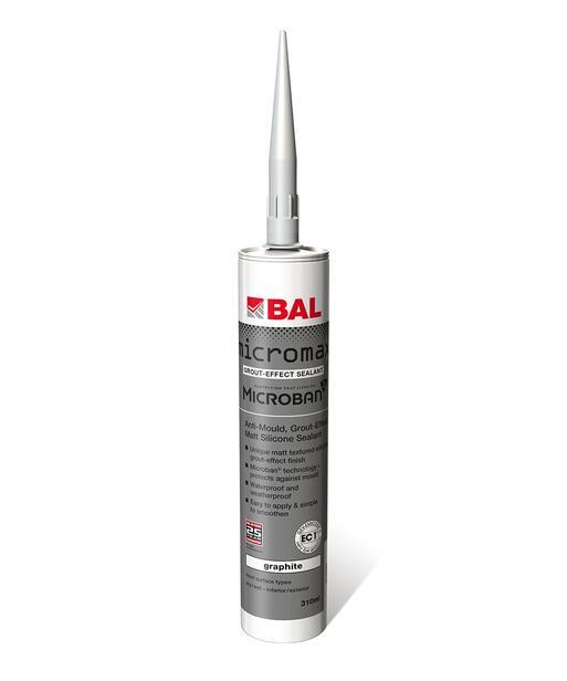 BAL Micromax Grout-Effect Sealant Graphite 310ml | Topps Tiles