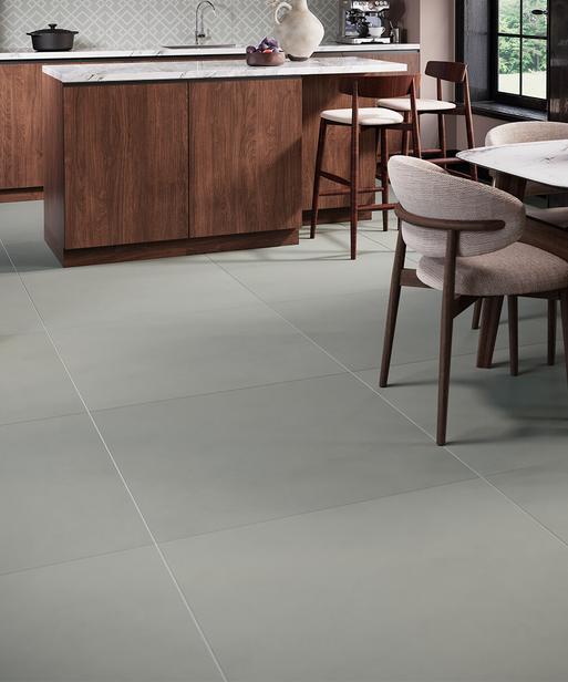 Regal® Grey Matt Tile (89.5cm x 89.5cm) | Topps Tiles