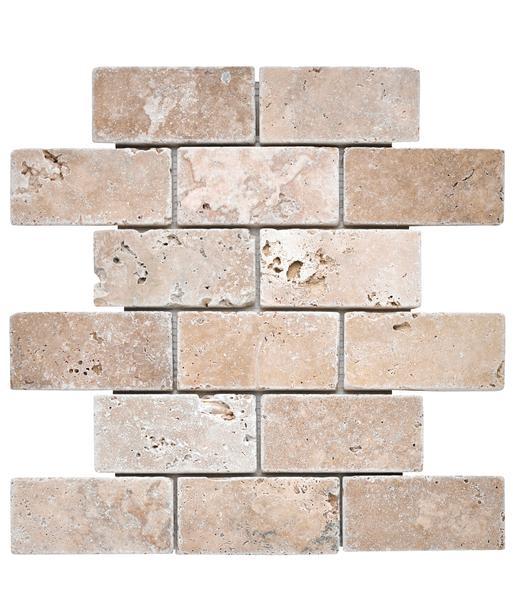 Travertine Brick Mosaic Tile | Topps Tiles