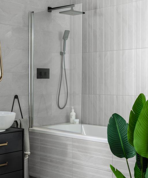 Ayton™ Grey Decor Tile | Topps Tiles