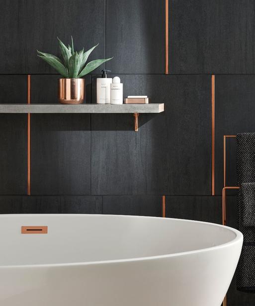 Inara™ Coal Tile (60.5cm x 60.5cm) | Topps Tiles
