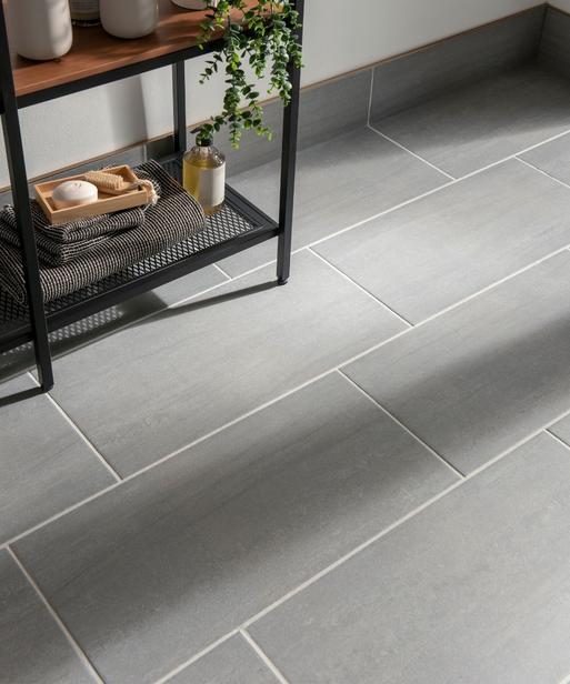 Inara™ Concrete Tile (60.5cm x 30.5cm) | Topps Tiles