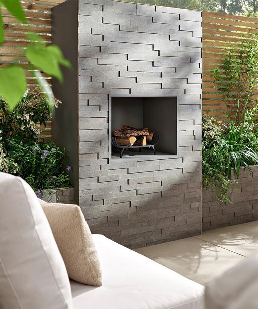 Everscape™ Interlock Earthstone Beige Tile (60cm x 15cm) | Topps Tiles