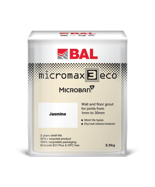 BAL Micromax3 Eco Grout Jasmine 2.5kg | Topps Tiles