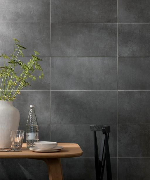 Kapital™ Graphite Tile (29.6cm x 59.5cm) | Topps Tiles