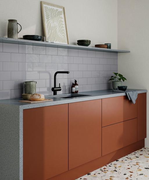 Matrix® Steel Matt Tile (9.8cm x 19.8cm) | Topps Tiles