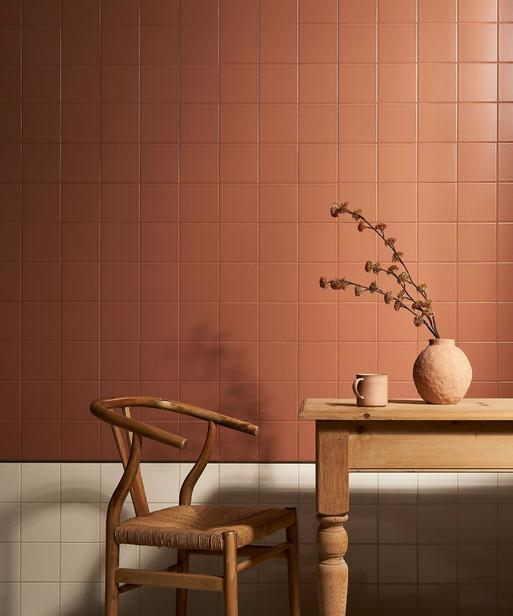 Matrix® Burnt Amber Matt Tile (14.8cm x 14.8cm) | Topps Tiles