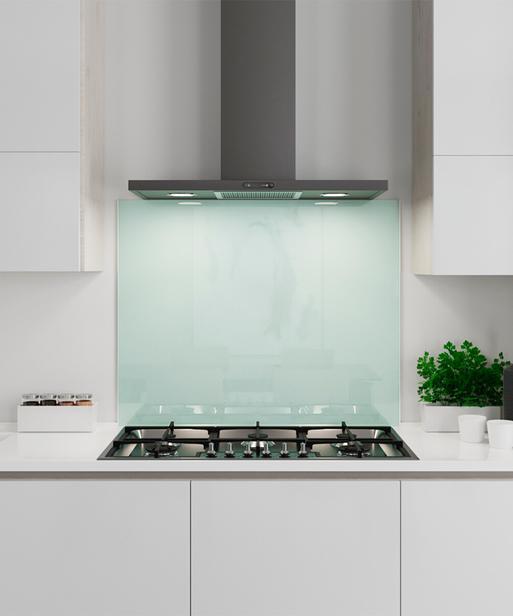 Ice White/Ocean Wave Reversible Aluminium Splashback (75cm x 90cm ...