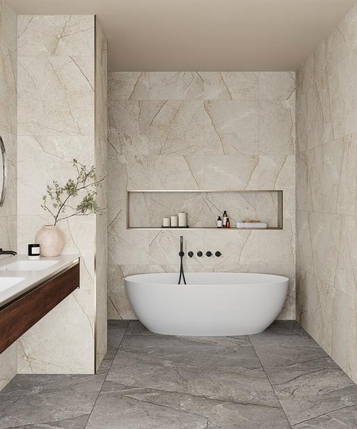 Palladium Ivory Tile (59.8cm x 59.8cm) | Topps Tiles