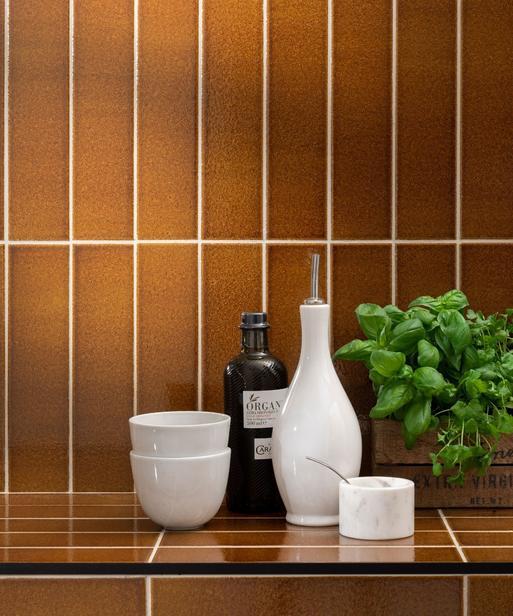 Principle™ Amber Tile (7.3cm x 29.2cm) | Topps Tiles