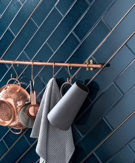 Principle™ Blue Tile (7.3cm x 29.2cm) | Topps Tiles