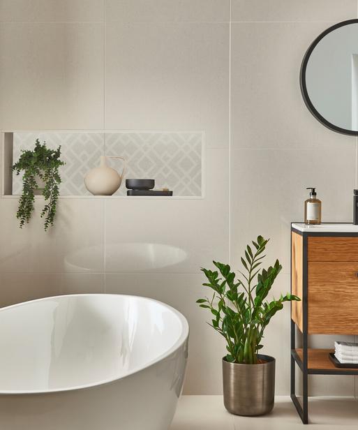 Regal® Vanilla Polished Tile (60cm x 60cm) | Topps Tiles